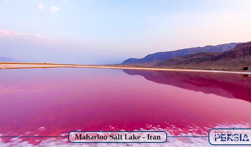 Maharlu Lake near Shiraz : Visit Pink Salt Lake with Trip to Persia